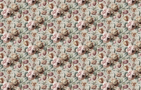 Maxima Floral Wall Mural Print by artist MM Linen / Mural Wallpaper ...