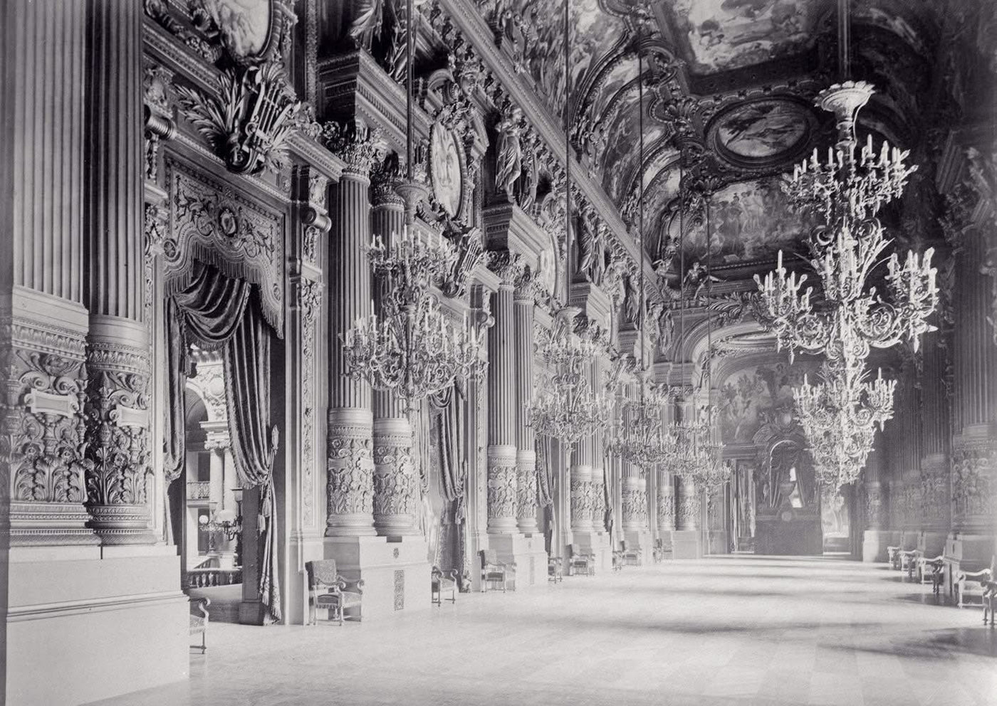 Opera Hall Chandellier Wall Mural by Back to the Wall - Back To The Wall
