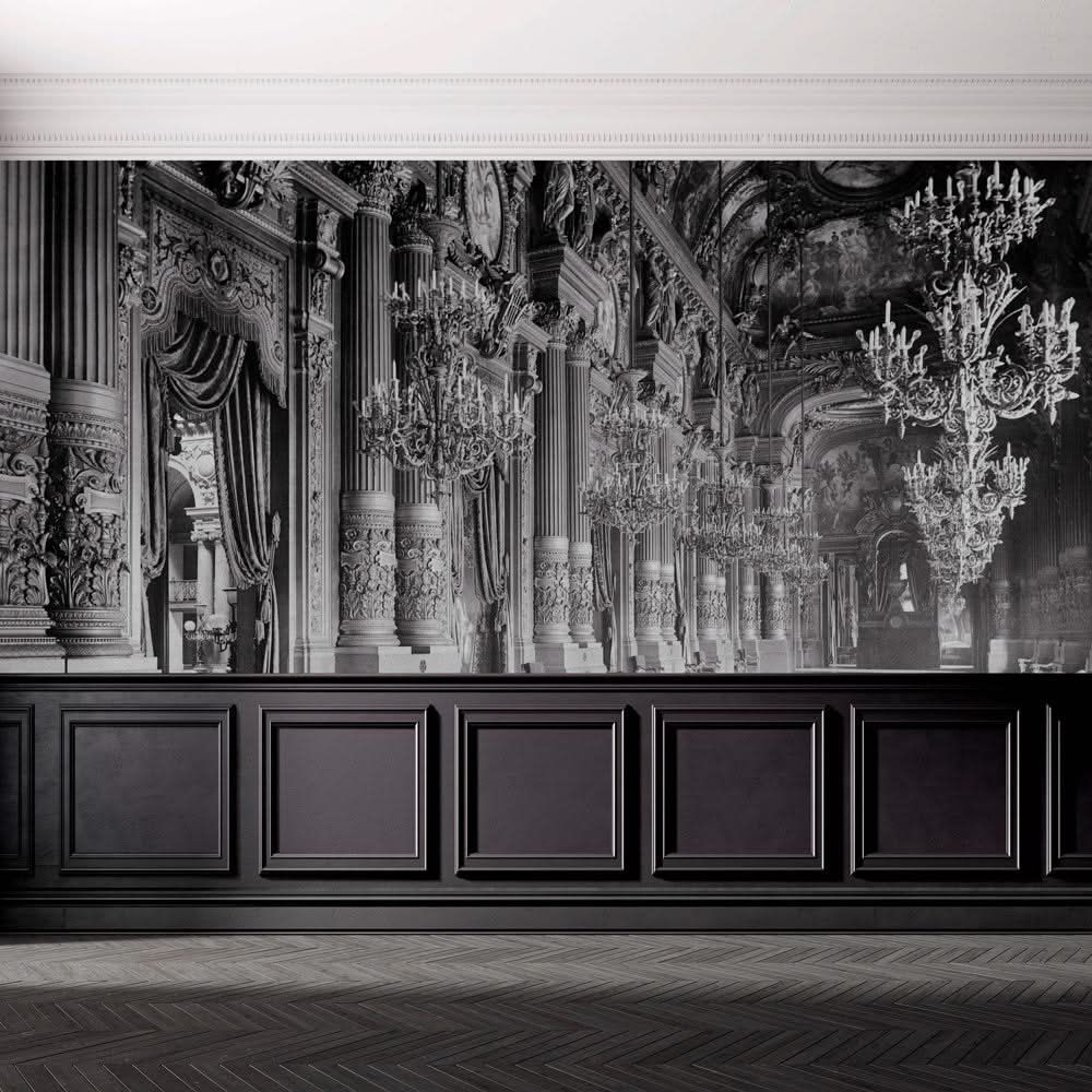 Opera Hall Chandellier Wall Mural by Back to the Wall - Back To The Wall