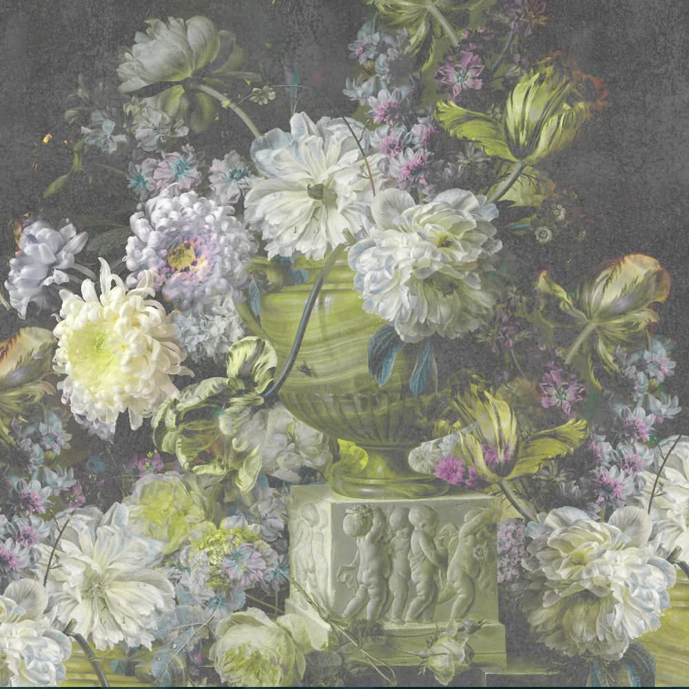 Sweet Lemon Lavendar Wall Mural by Back to the Wall - Back To The Wall