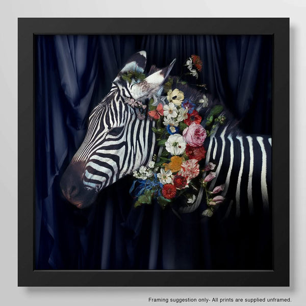 Zebra Crossing Art Print by Back to the Wall - Back To The Wall